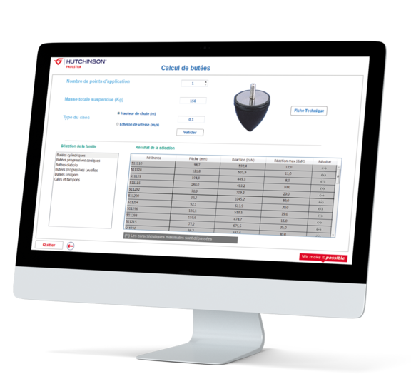 Paulstrasoft software - Paulstra, anti-vibration solutions